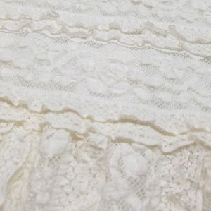 Max Edition | Dresses | Max Edition Lace Ruffle Dress Womens Size ...